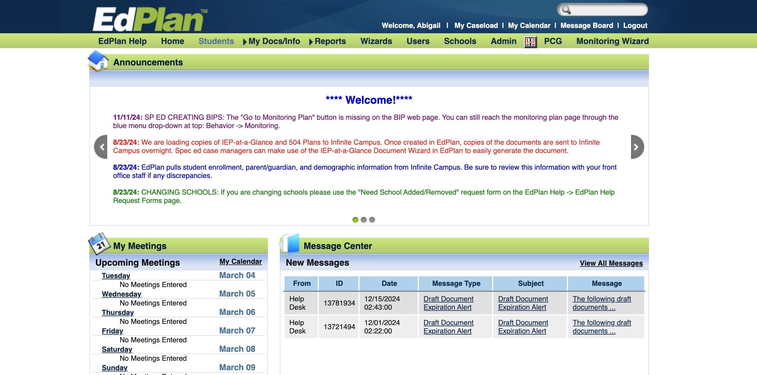 EdPlan - IEP Participants