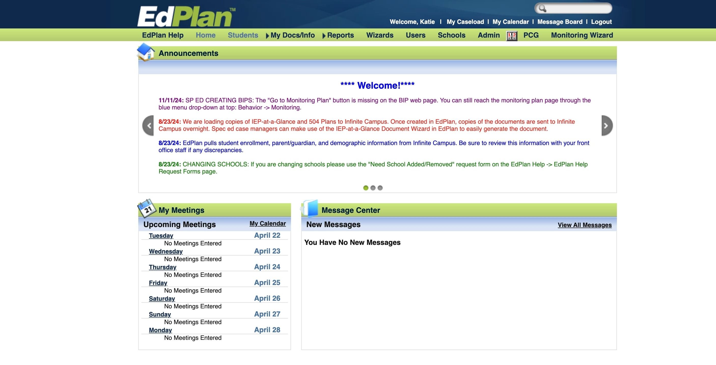 EdPlan - OOD Progress Report